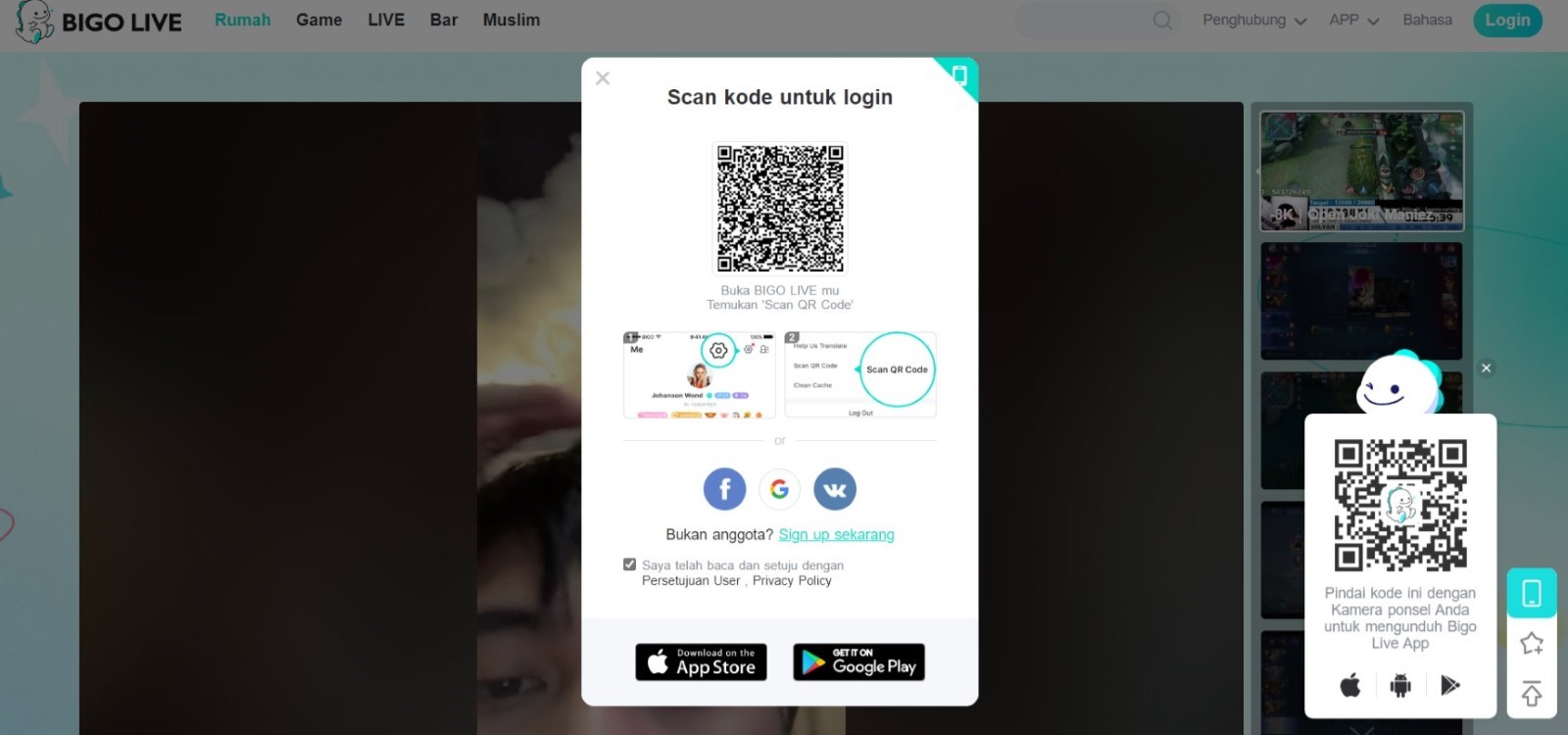 Cara Login BIGO LIVE dengan Cepat - Bigo Reseller Group – Top Up Diamond Bigo Tercepat dan Termurah