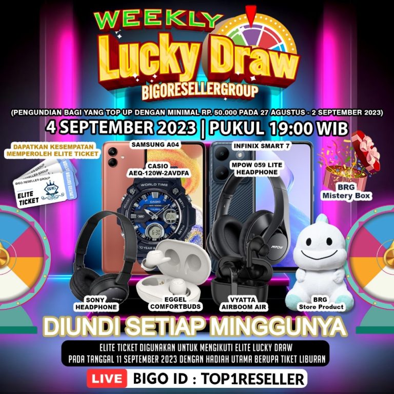 Weekly Lucky Draw – September 2023 - Bigo Reseller Group – Top Up Diamond Bigo Tercepat dan Termurah